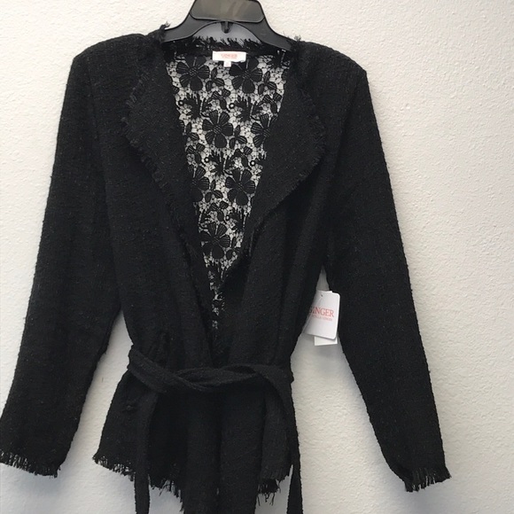 Ginger By Stella Ginger | Tops | Stella Ginger Lace Boucle Wrap Jacket ...